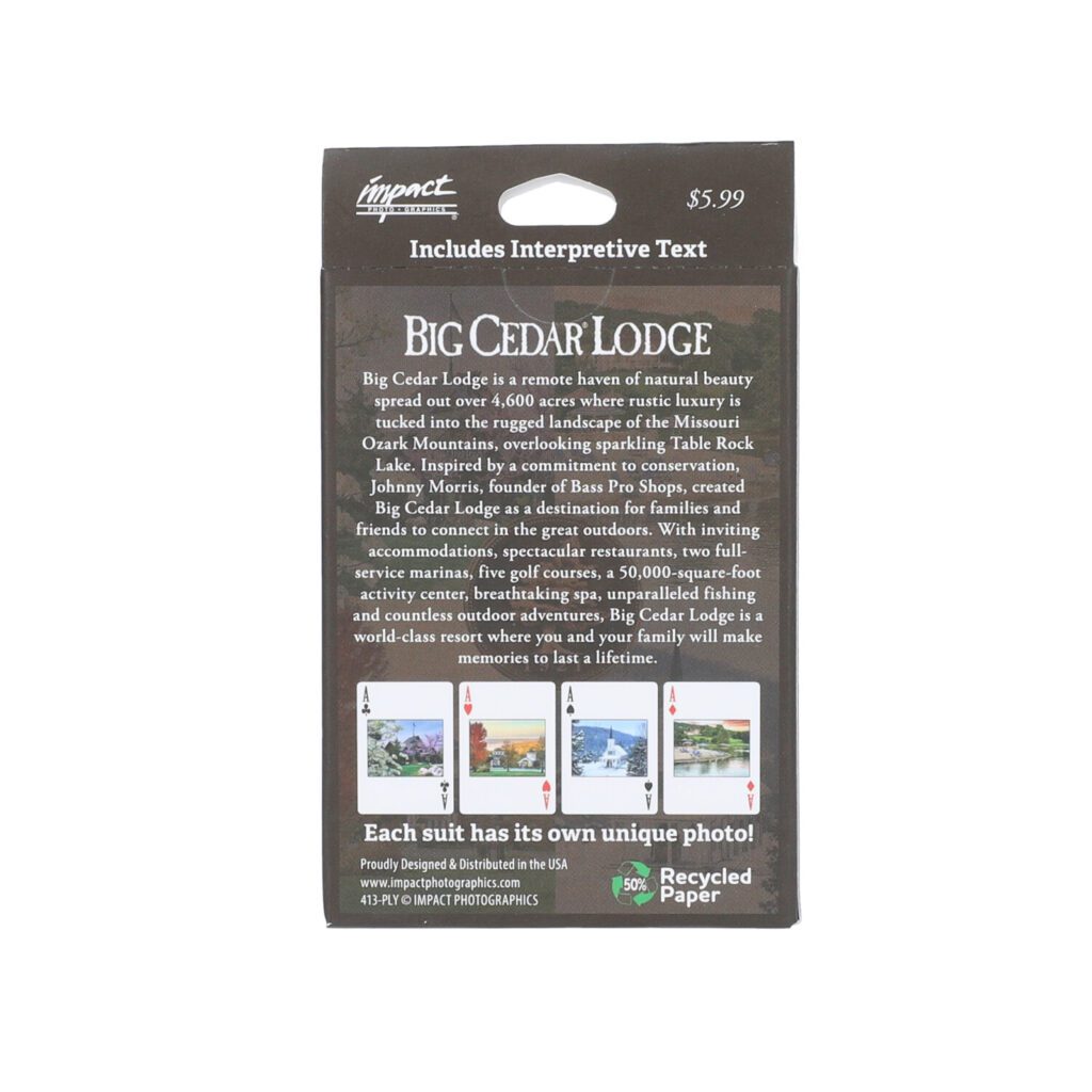 Big Cedar Lodge 4 Season Playing Cards – Shop Big Cedar